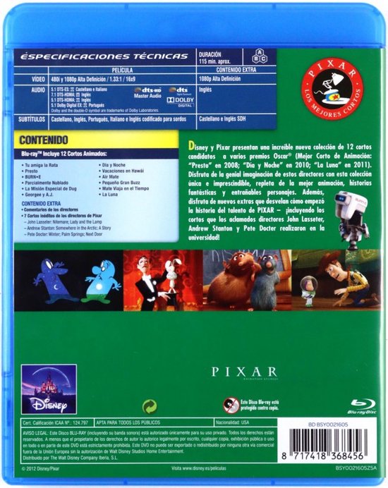 Pixar Short Films Collection: Volume 2 [Blu-Ray] (Blu-ray), Ben Burtt ...