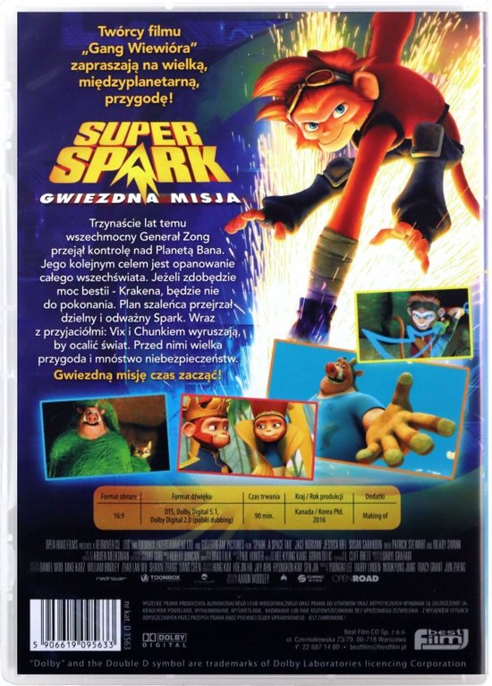 Spark: A Space Tail [DVD] (Dvd), Jessica Biel | Dvd's | bol