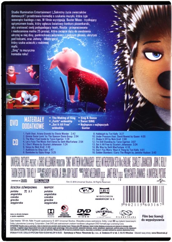 Sing [DVD]+[CD] (Dvd), Scarlett Johansson | Dvd's | bol