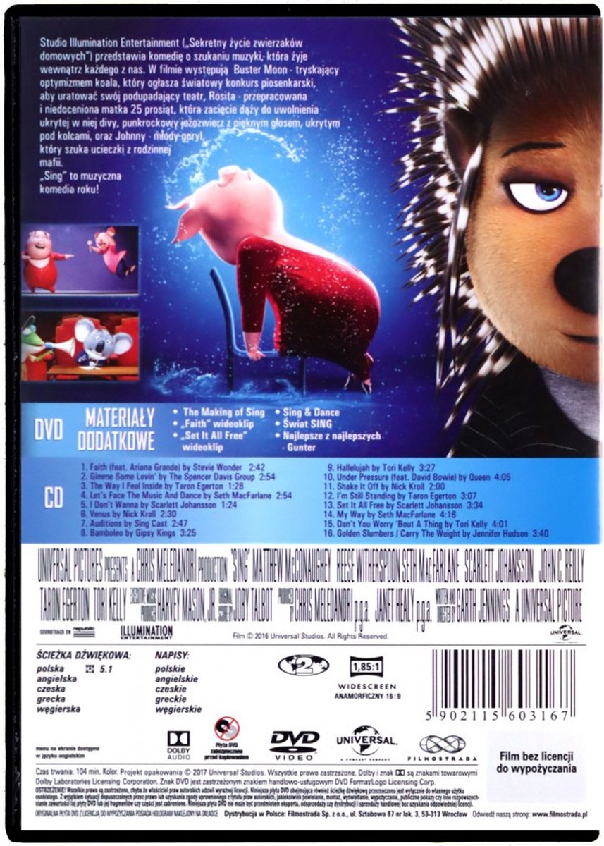 Sing [DVD]+[CD] (Dvd), Scarlett Johansson | Dvd's | bol