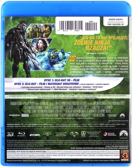 Teenage Mutant Ninja Turtles [Blu-Ray 3D]+[Blu-Ray], | Dvd's | bol.com