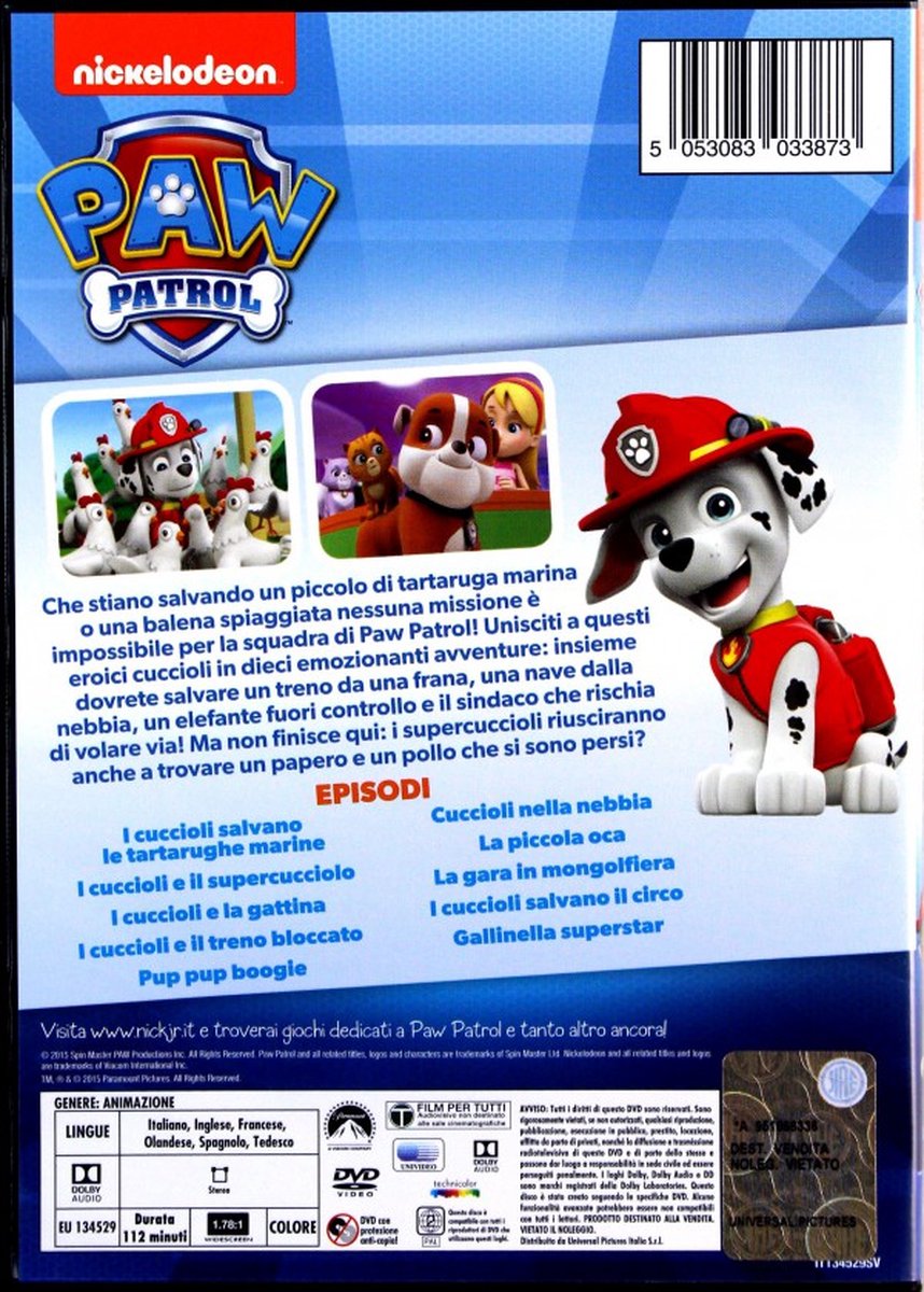 PAW Patrol [DVD] (Dvd), Justin Paul Kelly | Dvd's | bol