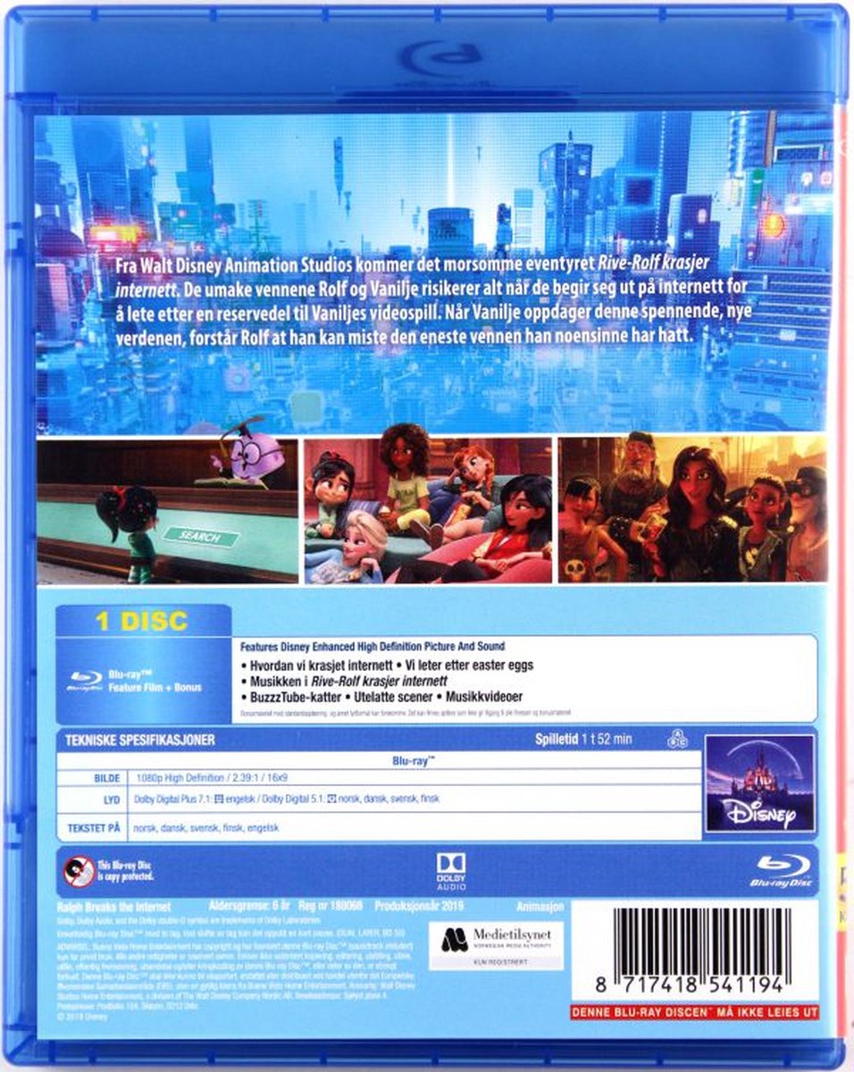 Ralph Breaks the Internet [Blu-Ray] (Blu-ray), Kristen Bell | Dvd's | bol