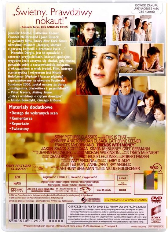 Friends with Money [DVD] (Dvd), Frances McDormand | Dvd's | bol