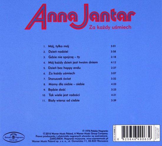 Anna Jantar: Za Każdy Uśmiech [CD], Anna Jantar | Muziek | bol