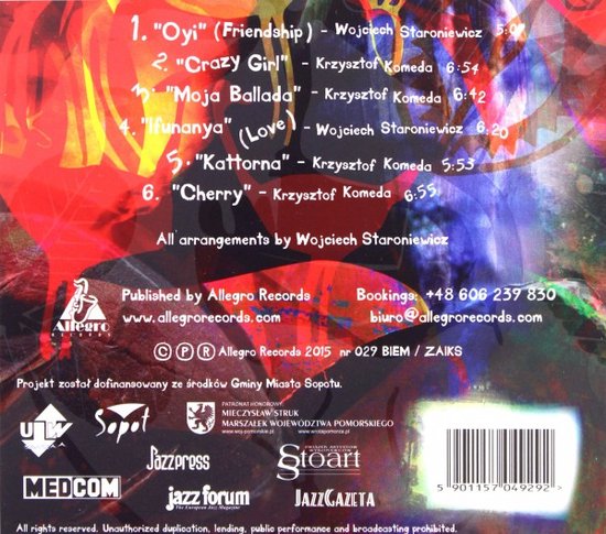 Wojciech Staroniewicz: A' Freak-Komeda Project [CD], Wojciech ...