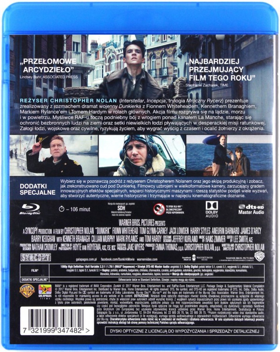 Dunkirk [2xBlu-Ray] (Blu-ray), Cillian Murphy | Dvd's | bol.com