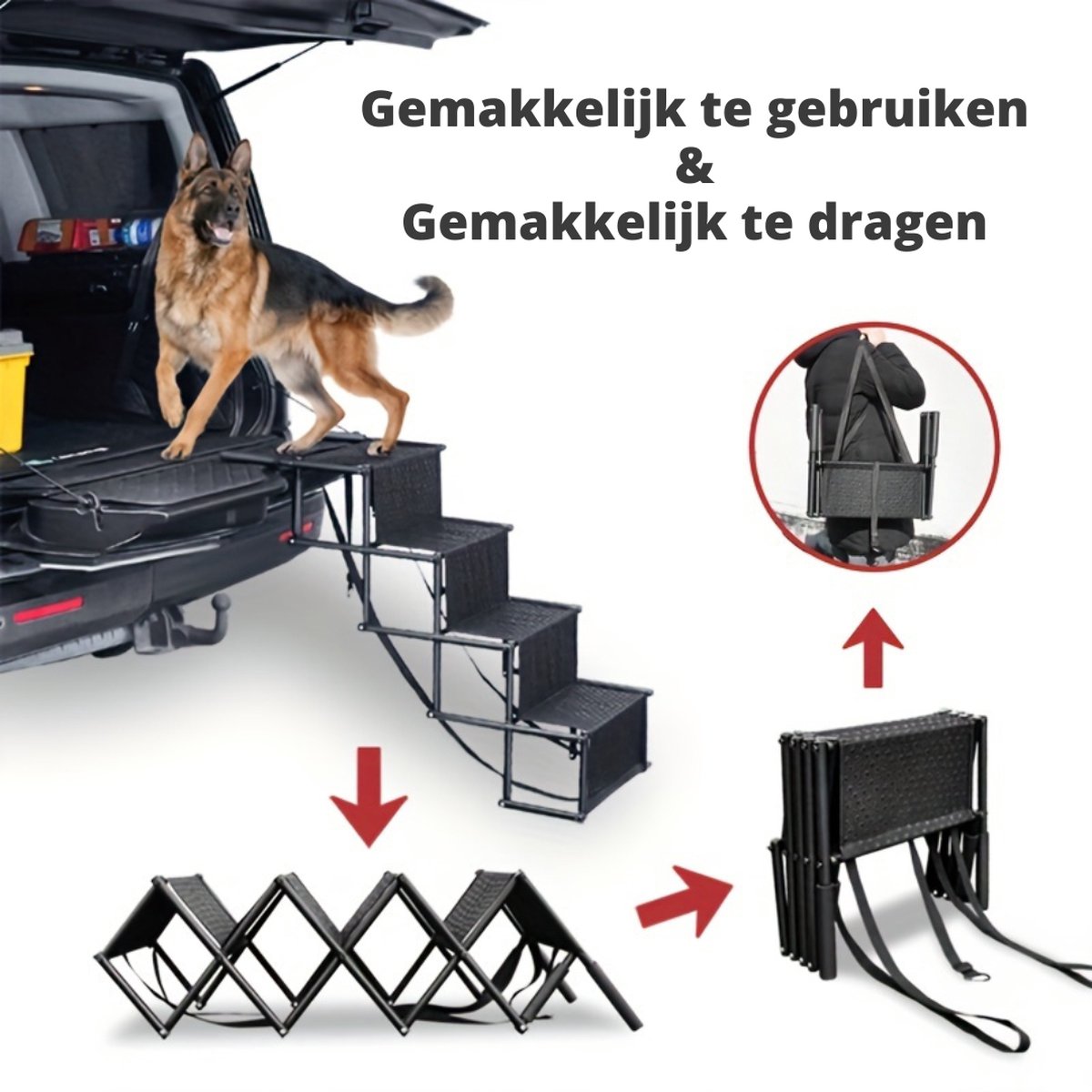 Arvona Hondentrap - Hondenloopplank - Honden Loopplank - Trapje Voor ...