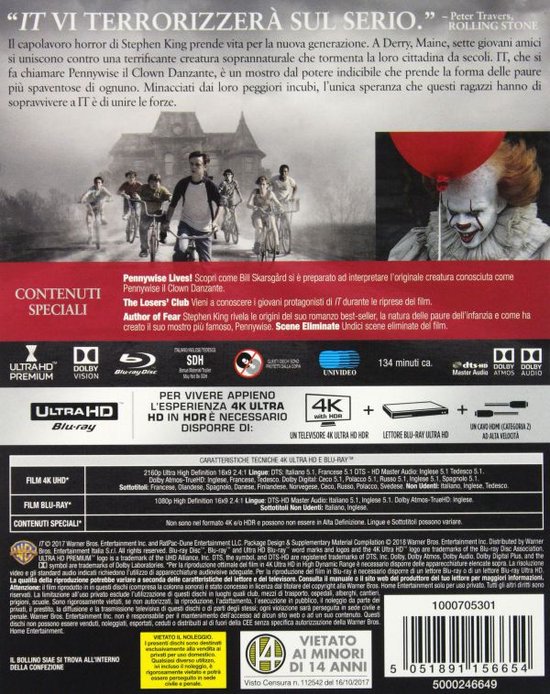 It Chapter One [Blu-Ray 4K]+[Blu-Ray], Wyatt Oleff | Dvd's | bol