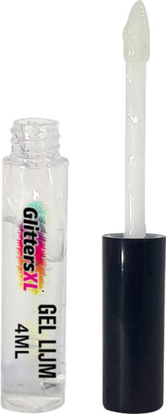 Glitter Gel huid lijm met kwastje voor Gezicht en Lichaam 4ML [Face Body Glitter Gel -... | bol