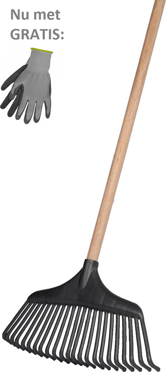 HomGar – Bladhark voor harken – Gazonhark – Grashark – Handhark - 23 ...