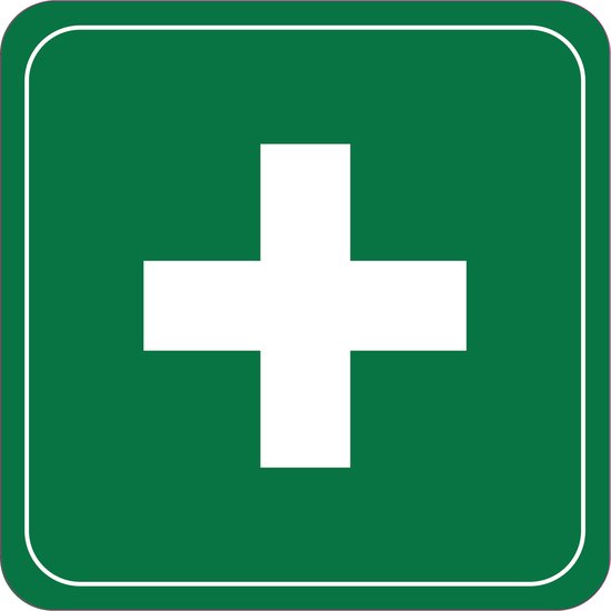 15x 5cm Pictogram 5x5 cm - EHBO E.H.B.O. Eerste Hulp Bij Ongelukken ...