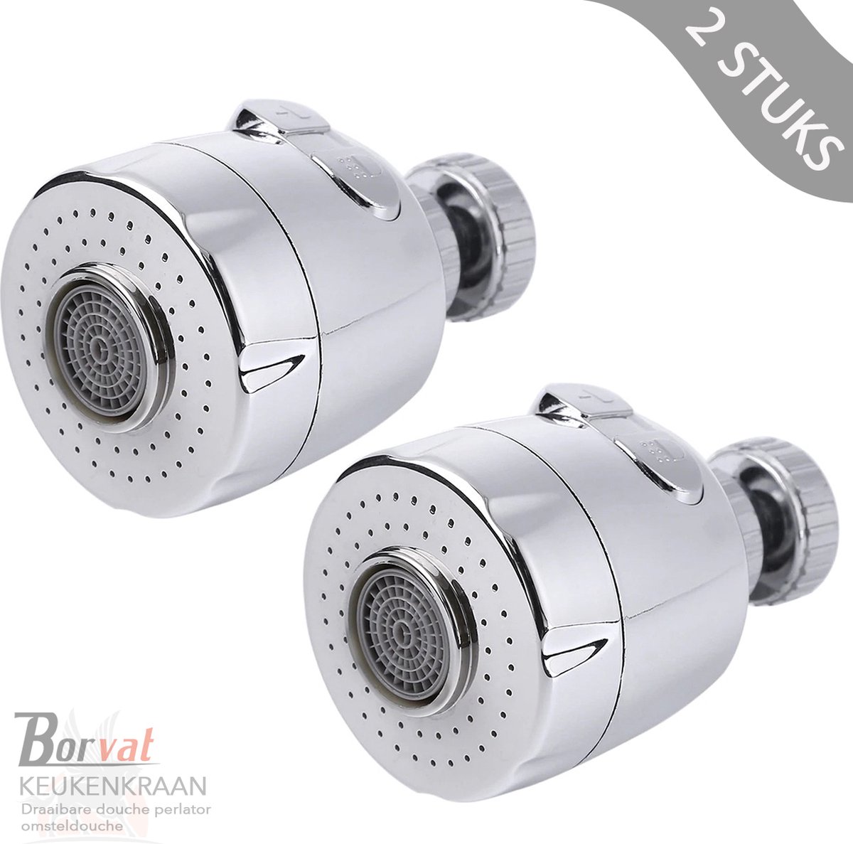 Borvat® - Draaibare douche perlator - Voor keukenkraan - Kraan kop ...