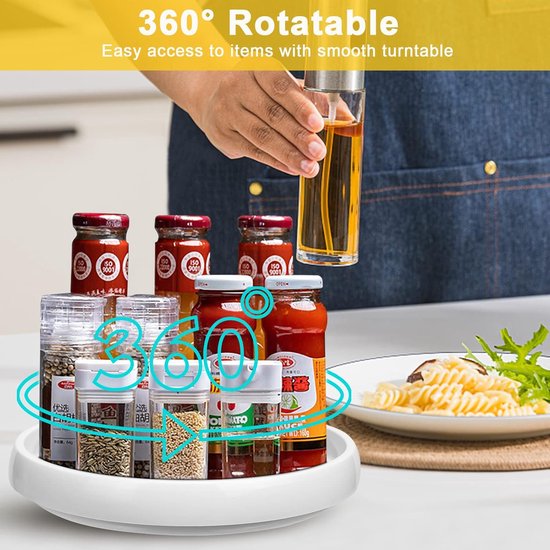 Draaiplateau, organizer, 2 stuks, draaiplateau, ronde keukenkast, draaischijf keuken,... | bol