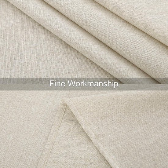 Linnen look tafelkleed, afwasbaar, lotuseffect, rechthoekig, 140 x 300 ...