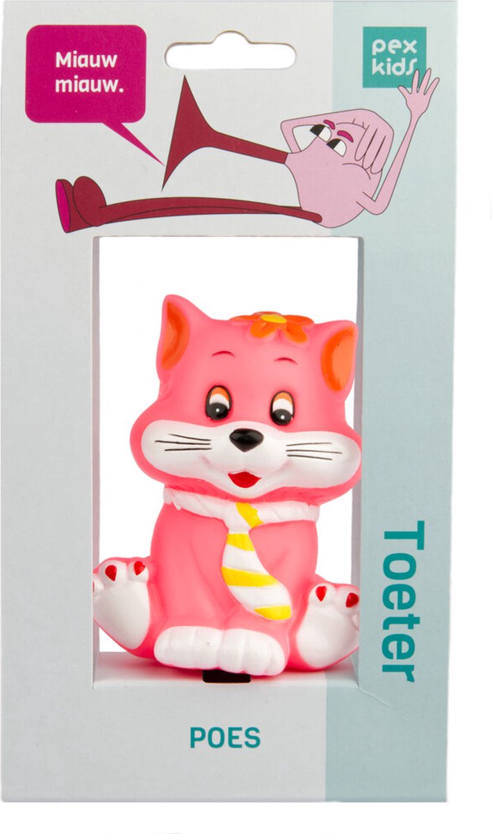 Fietstoeter PexKids Poes - roze | bol