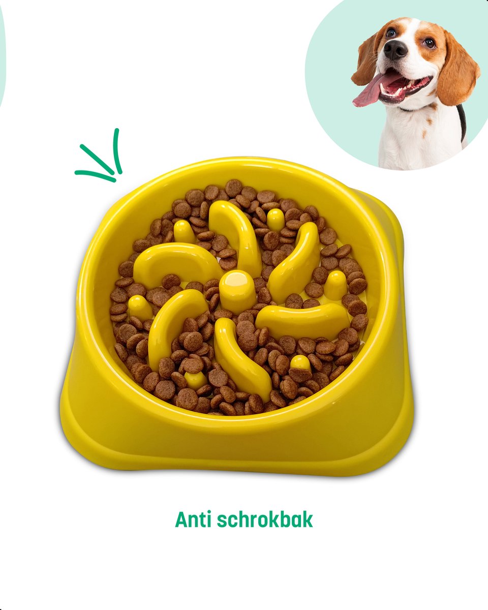 BROK - Antischrokbak Voor Honden - Slowfeeder Hond Voederbak Voor Honden Tot 30kg... | bol.com