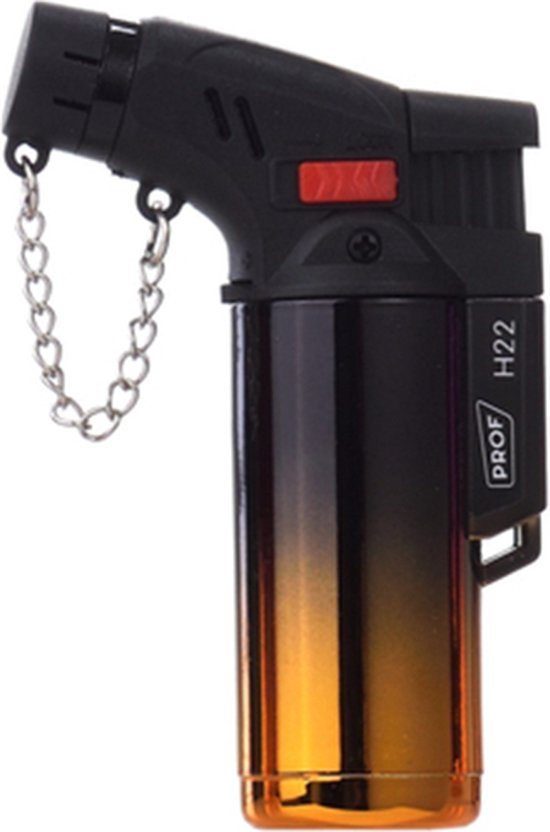 Prof Mini Gasbrander Geanodiseerd - Zwart Goud - Vuurwerk Aansteker ...