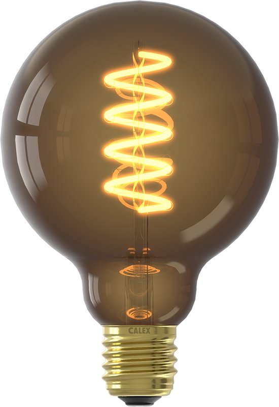 Calex LED Filament Lamp - Globe 9,5cm - E27 - Lichtbron Natural - Dimbaar - Warm Wit... | bol
