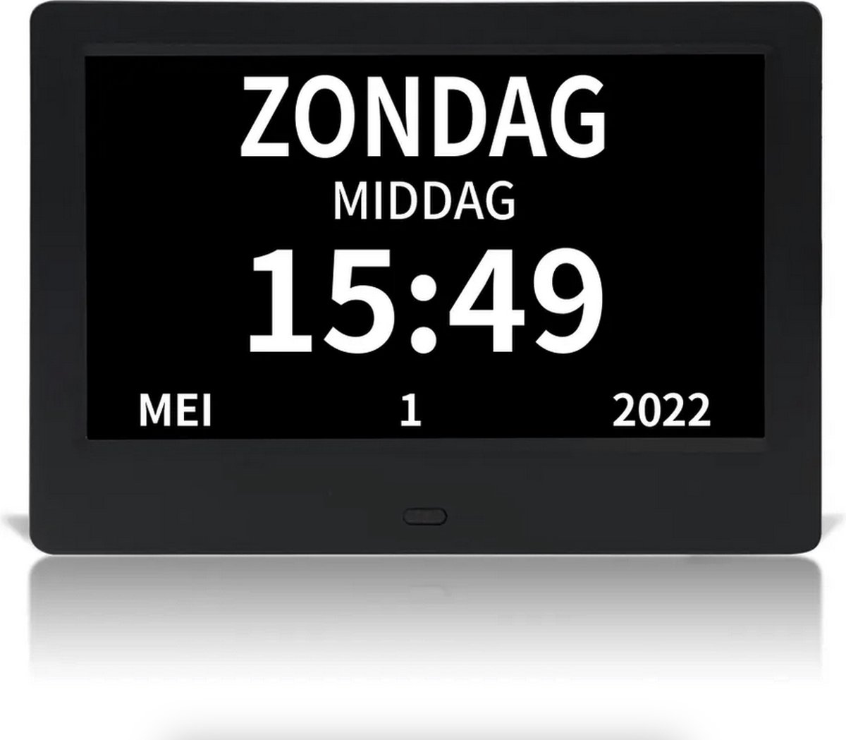 Dementieklok Digitale klok Kalenderklok Seniorenklok Klok met datum dag ...