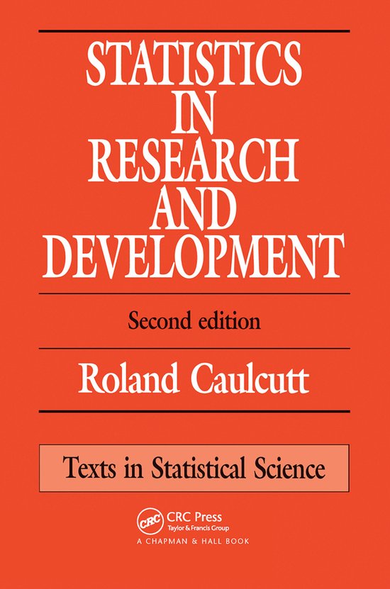 Chapman & Hall/CRC Texts in Statistical Science- Statistics in Research and... | bol
