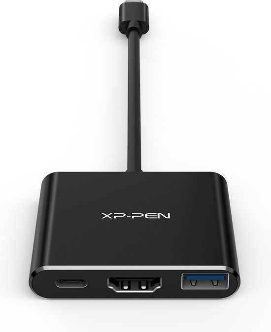 XPPen USB C-hub ACW01 3 poorten USB-C naar USB 3.0, USB-C naar HDMI 4K, USB-C naar PD,... | bol