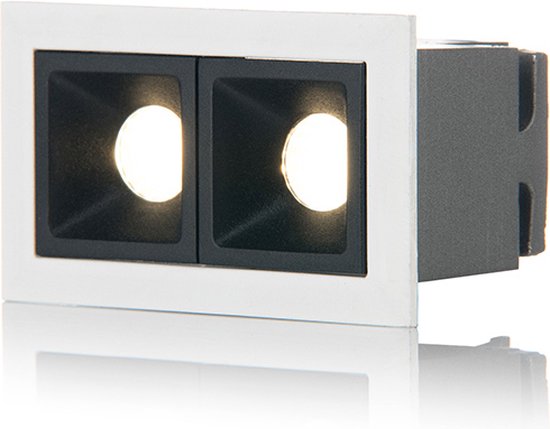 LED2 - Linear - 2 on/off - Zwart/Wit - 3000K | bol.com