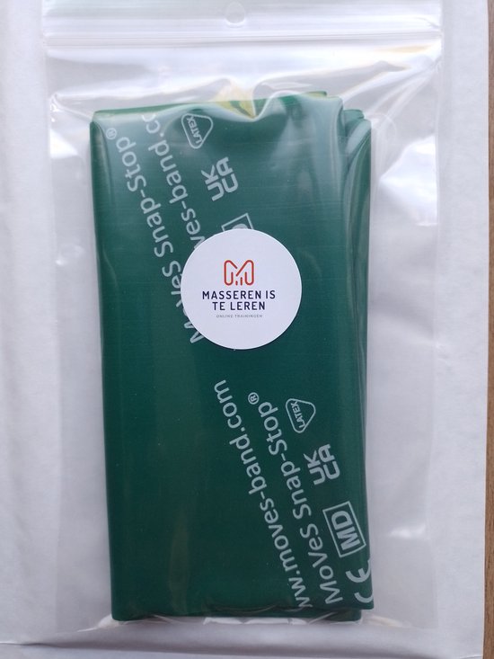 Groene Theraband Fitness elastiek van 150 cm - Weerstandsband ...