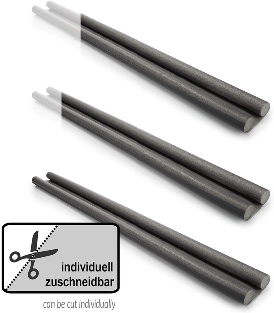 3x tochtstopper voor de deur - deurbodemafdichting - tochtstopper met ...