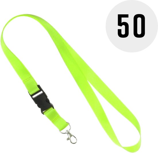 Fluo Groen keycord, 50 stuks | bol