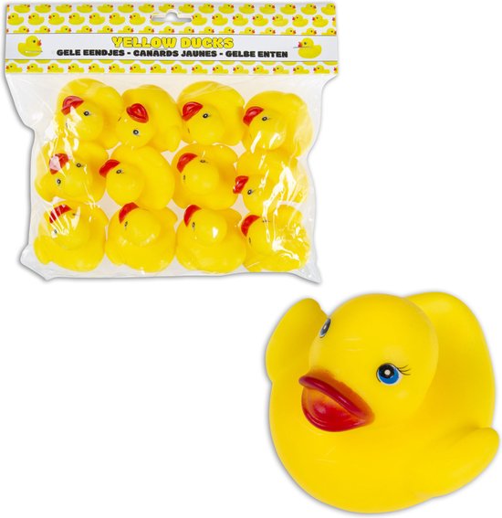 Badeendjes XL 24 STUKS - Geel - badspeelgoed - Speelgoed - Badspeeltjes ...