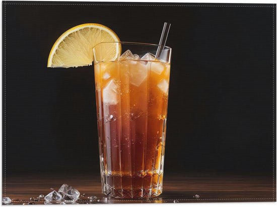 Vlag - Drinken - Glas - Ijsklontjes - Alcohol - Rietje - Citroen ...