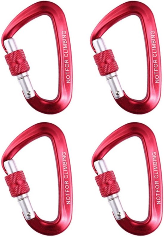 Karabijnhaak 12KN - Schroefsluiting - Outdoor Bevestiging - Aluminium ...