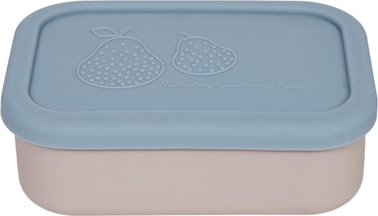 OYOY Yummy Brooddoos/Lunch box met indeling S - Blue/Clay | bol
