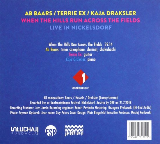 Kaja Draksler - When The Hills Run Across The Fields Live In Nic (CD), Kaja Draksler |... | bol