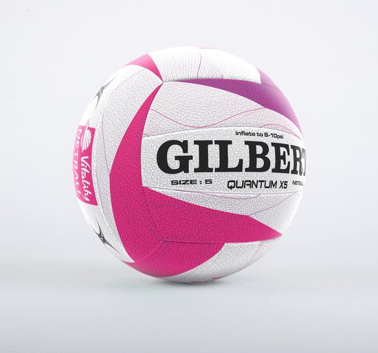 Gilbert Netball Quantum X5 Match Ball - Size 5 - League Superleague | bol