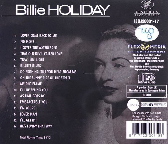 Billie Holiday: Ultimate Jazz & Blues [CD], Billie Holiday | Muziek | bol