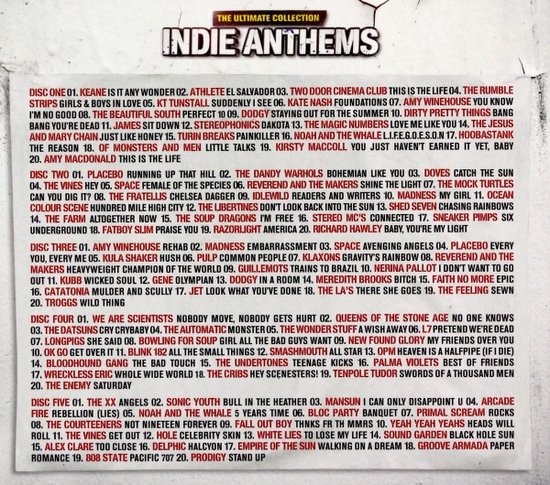 Indie Anthems | 0698458563828 | Boeken | bol