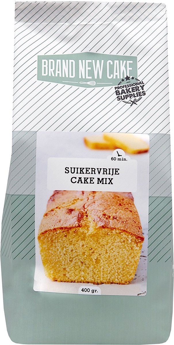 BrandNewCake® Cake-mix Suikervrij 400gr - Bakmix | bol