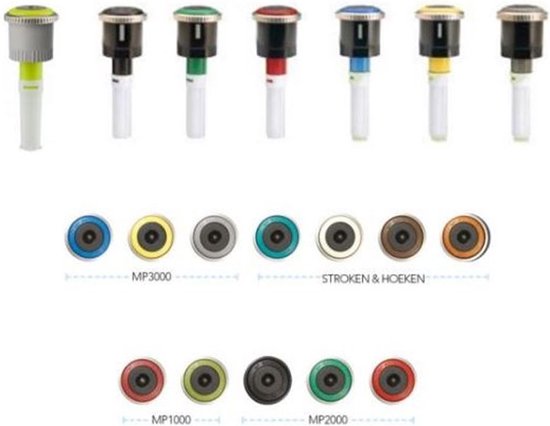 Hunter - pop-up - Pro Spray sproeiers - koper - instelbare hoek bereik ...