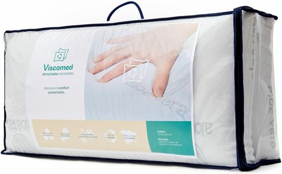 Viscoelastisch kussen Viscomed Aloe Vera 2 Stuks Grijs 34 x 24 x 62 cm ...