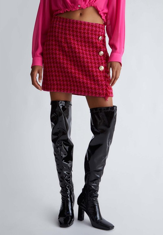 Liu Jo Gonna Ts Nav Mini T3689 Dames - Korte rok - Fuchsia - Maat 38 | bol