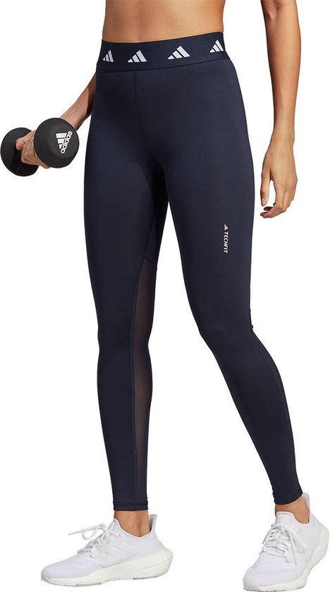 Adidas Performance Techfit Lange Legging Dames Blauw L