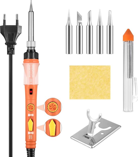 Elysium - Soldeerbout - Soldeerstation - Soldeerset - Orange | bol.com