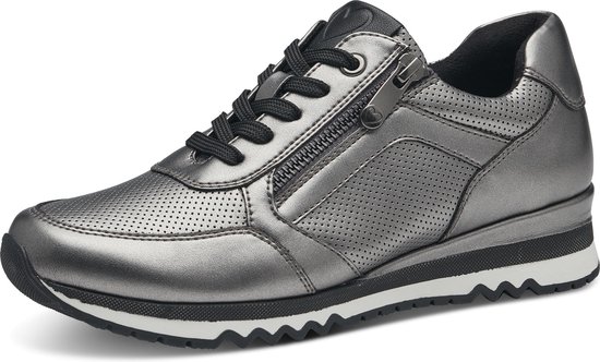 MARCO TOZZI MT Vegan Soft Lining Dames Sneaker Low - GUN METAL - Maat ...