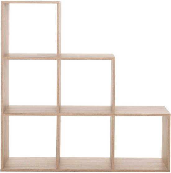 Opbergrek Udine 6 vakken - eik | bol