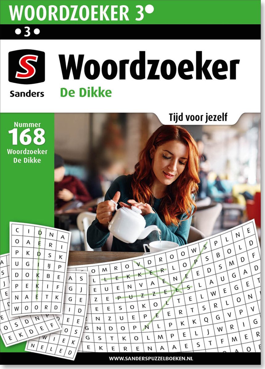 Sanders Puzzelboek Woordzoeker 3* De Dikke, editie 168 | bol.com