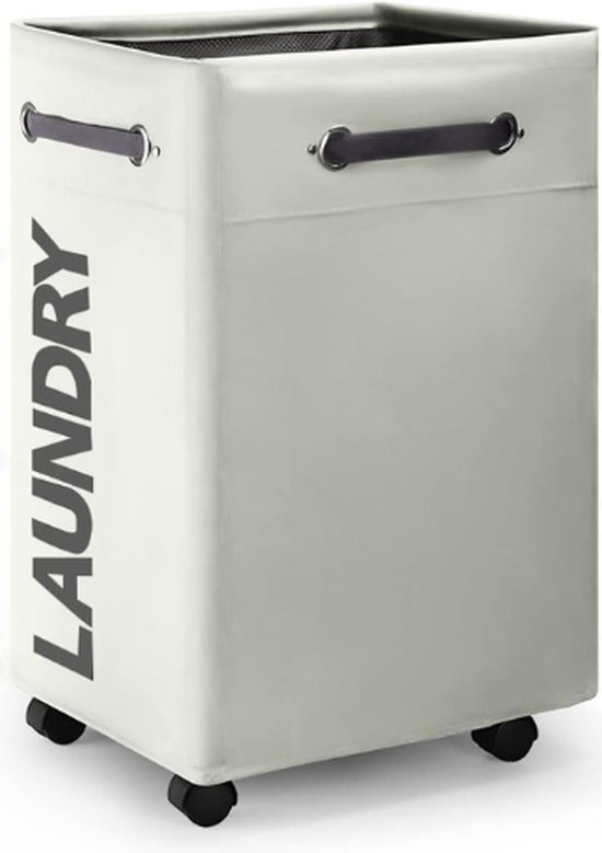 Wasmand met Wielen - 74L Inklapbare Wasmand - Laundry basket ...