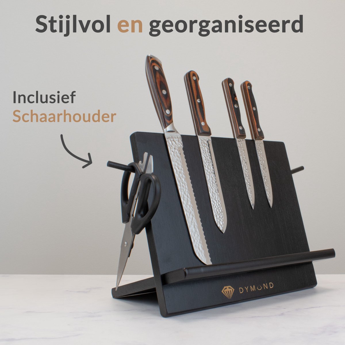 Dymund Messenblok - Magnetisch - Messenhouder Zonder Messen ...