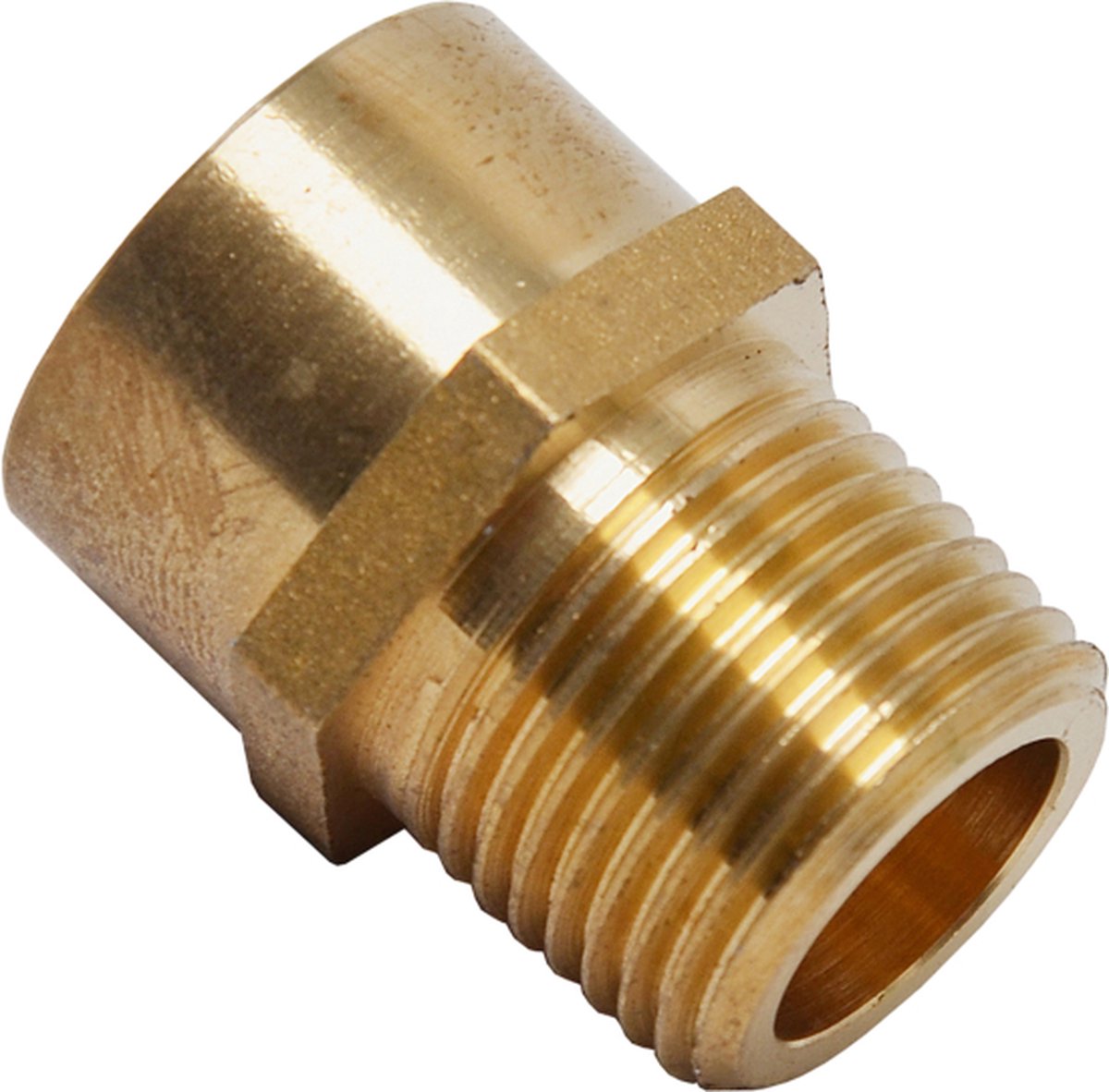 Soldeer Recht Overgang 15mm x 3/8M | bol